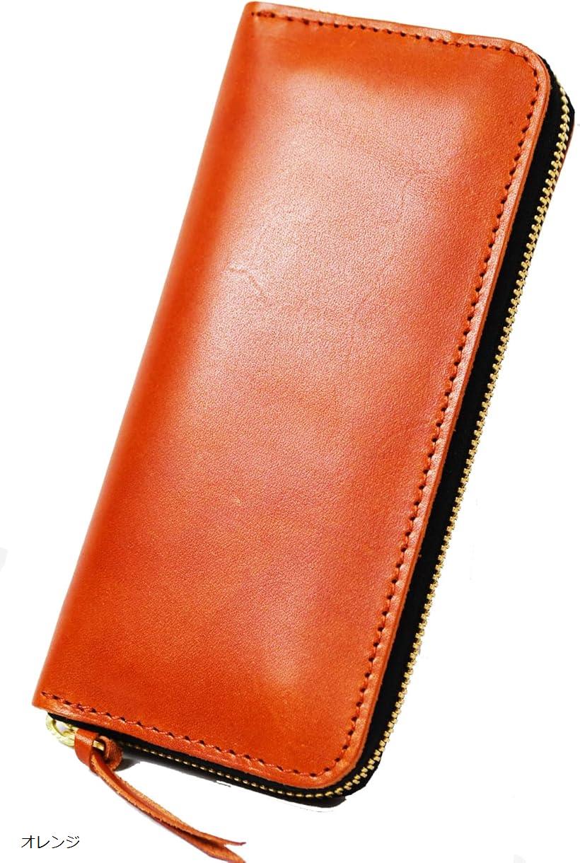 【楽天市場】atelierCODEL 長財布 ラウンドファスナー 栃木レザー メンズ 本革(オレンジ)：スピード発送 Reapri（リアプリ）