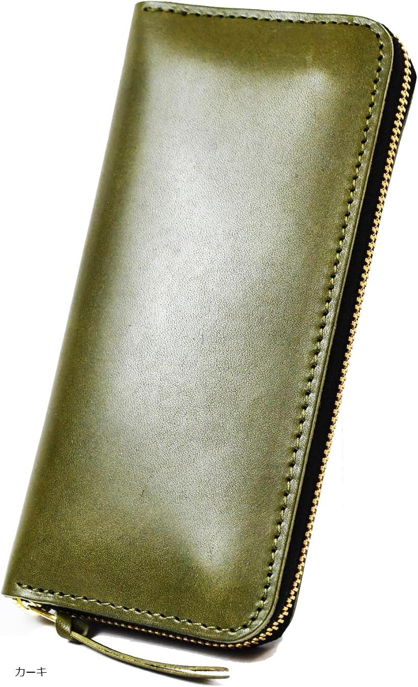 【楽天市場】atelierCODEL 長財布 ラウンドファスナー 栃木レザー メンズ 本革(カーキ)：スピード発送 Reapri（リアプリ）