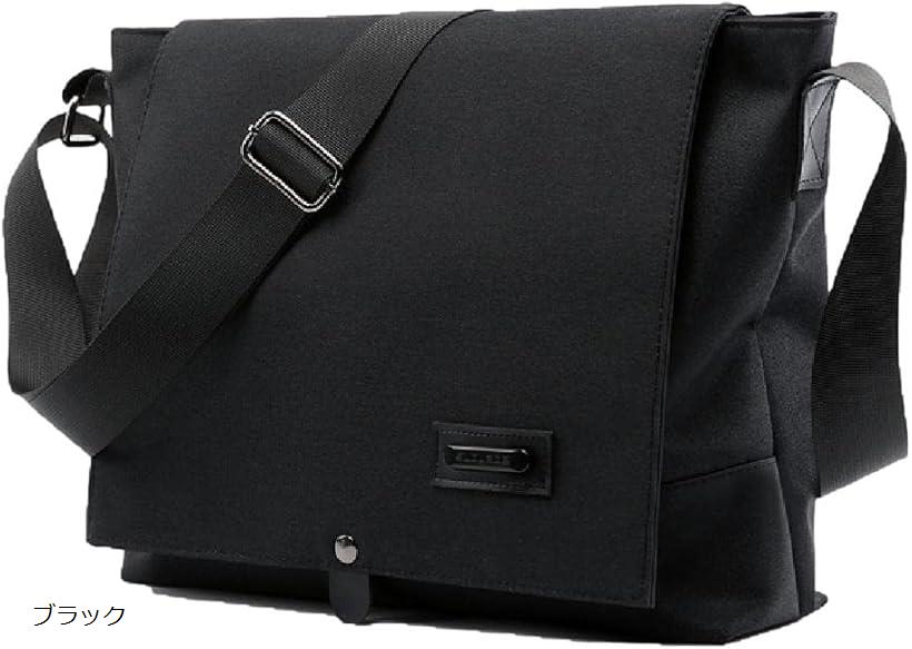 【楽天市場】ショルダー バッグ メンズ 斜めがけ 肩掛け A4 カバン 通学 ブラック (ブラック)：スピード発送 Reapri（リアプリ）