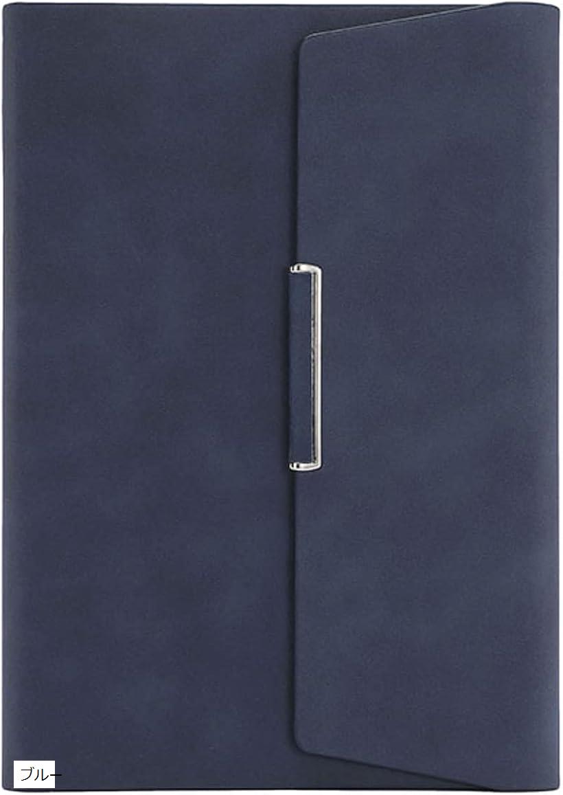 【楽天市場】システム手帳 A5 薄型 6穴リング リフィル付き ノート PUレザー 三つ折り(ブルー)：スピード発送 Reapri（リアプリ）