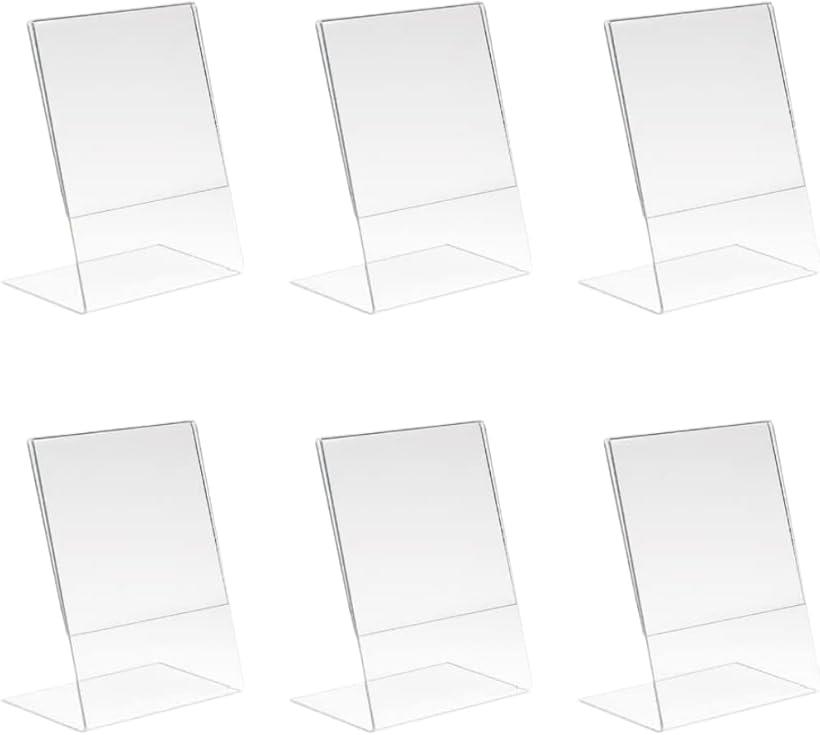【楽天市場】【楽天ランキング1位入賞】アクリルスタンド POP A6サイズ 卓上 台座 メニュー 写真たて 6個セット(透明)：スピード発送 Reapri（リアプリ）
