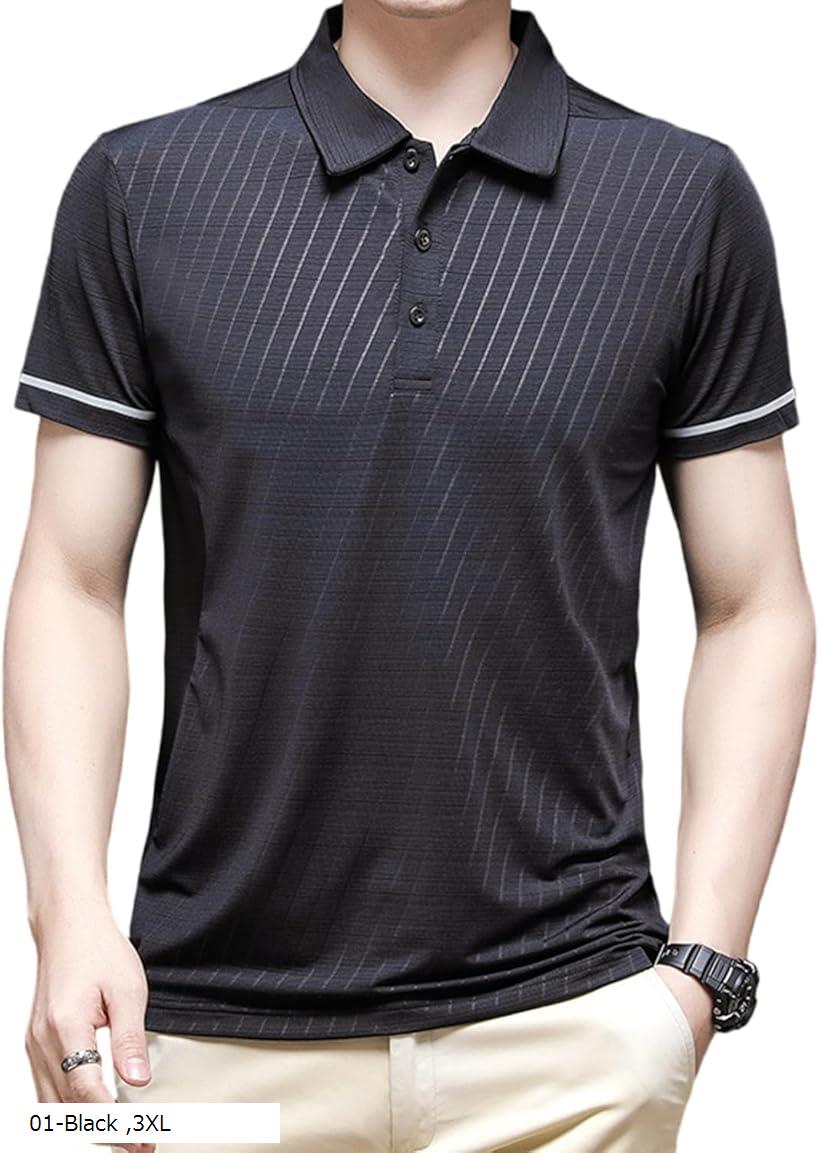 【楽天市場】カジュアルシャツ メンズ tシャツ 接触冷感 アウトドア 半袖 ポロシャツ 涼しい 薄手 POLO 通気性 ビジネス トップス 通勤 夏(01-Black, 3XL)：スピード発送 ...
