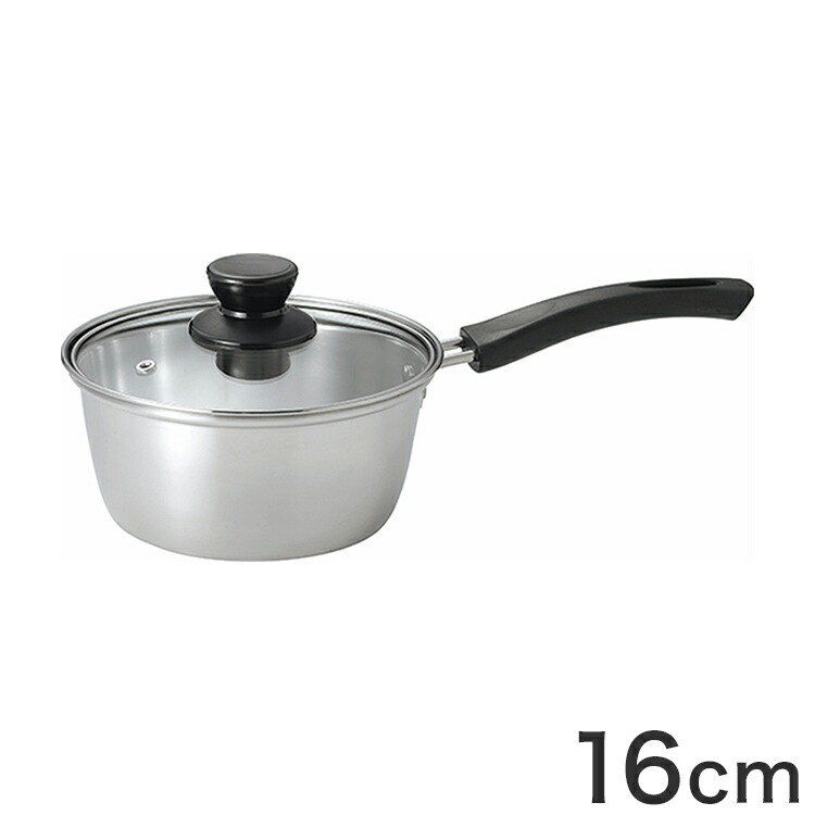 【楽天市場】NW-01 NIRWAKA -ニルワーカ- IH対応 ステンレス製片手鍋 16cm【送料無料】：お掃除のプロ ユアマイスター