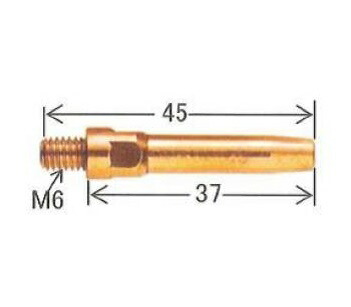 【楽天市場】【当日出荷】溶接チップ ダイヘン DAIHEN CO2溶接用チップ（Aチップ） 10本入り 1.2mm*45mm K980C26 ...