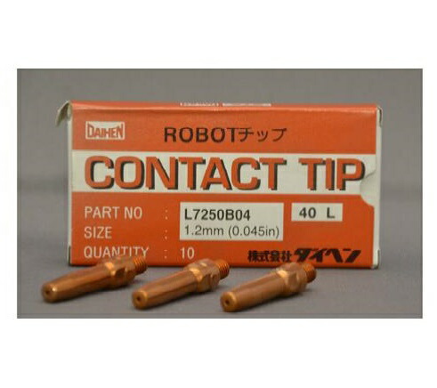 【楽天市場】溶接チップ ダイヘン DAIHEN ロボット用CO2溶接チップ 1.2mm*40L 10本入り L7250B04：溶接用品の専門店 ...
