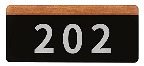 【楽天市場】部屋番号 ルームナンバー プレート 大 アクリル 番号札 裏面シール 15cmx6.5cm (202, ブラック)：ヨーテイ 楽天市場店