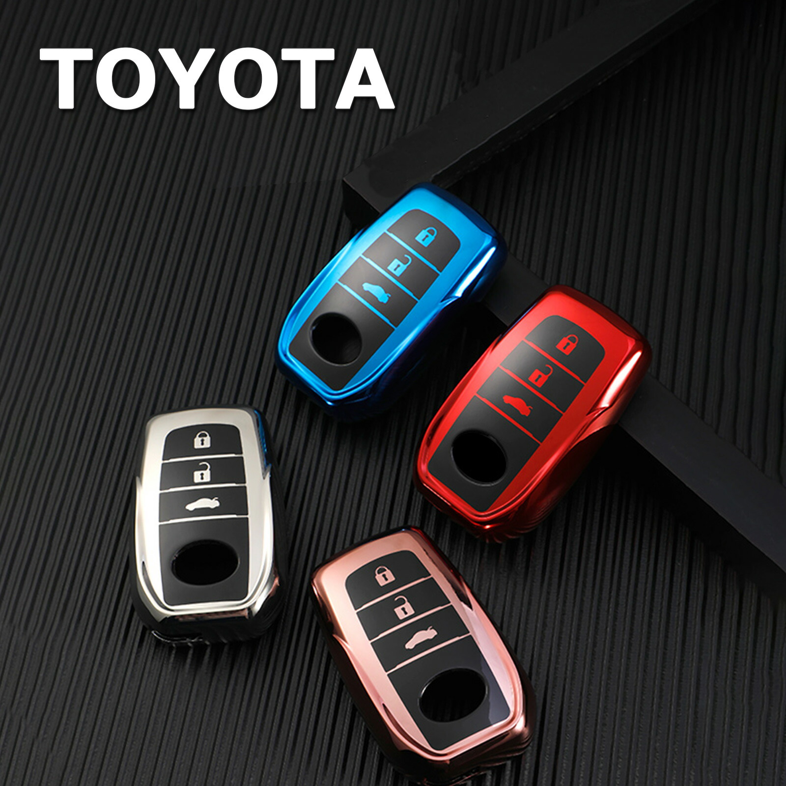 【楽天市場】【★18時～P10倍UP!】トヨタ キーケース toyota カバー スマートキー ケース：夜紫桜