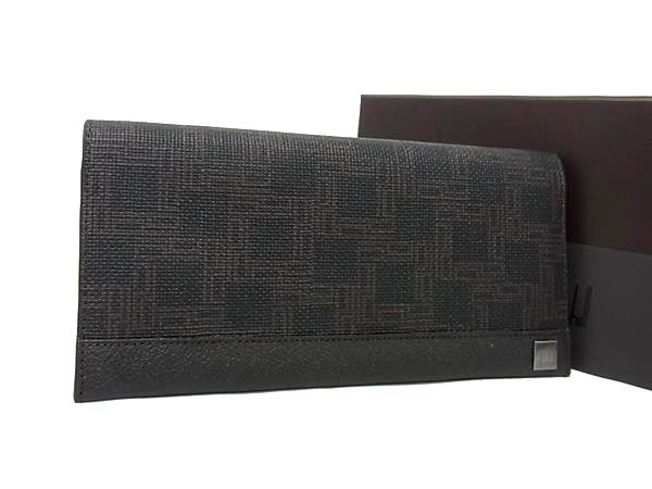 楽天市場】□新品同様□ dunhill ダンヒル PVC 二つ折り 長財布