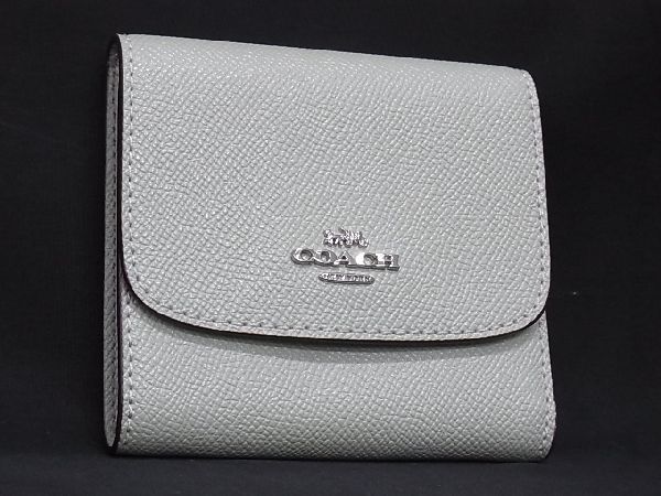 【楽天市場】 新品 未使用 COACH コーチ F87588 レザー 三つ折り 財布 ウォレット 小銭入れ 札入れ レディース ライトグリーン ...