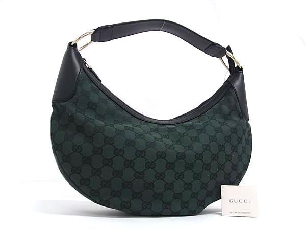【楽天市場】 新品同様 GUCCI グッチ 257297 GG柄 GGキャンバス×レザー ワンショルダーバッグ レディース グリーン系× ...