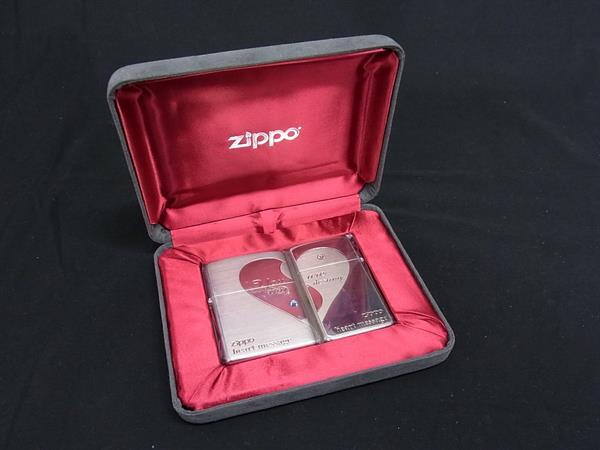 【楽天市場】 美品 ZIPPO ジッポー 2004年製 ペアハートセット you are my destiny 高級ライター オイルライター ...