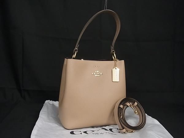 【楽天市場】 新品 未使用 COACH コーチ 1011 スモールタウン レザー 2WAY クロスボディ ハンドバッグ ショルダー ベージュ系 ...