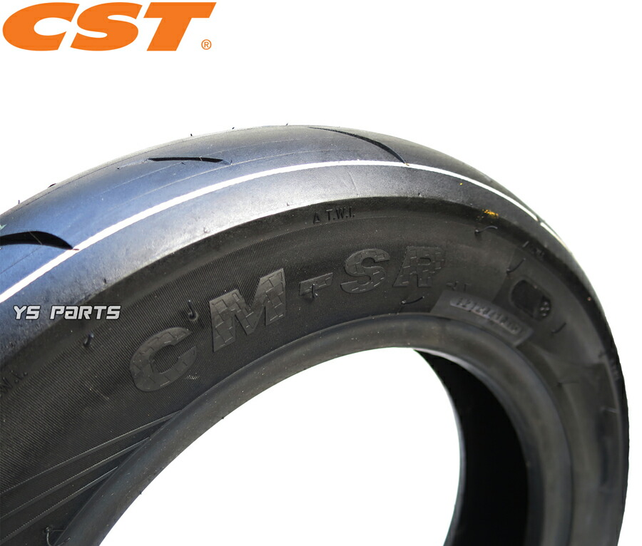 【楽天市場】【送料無料】[話題のハイグリップタイヤ]CST CM-SR 100/90-10[フロント用]リード90/リード100/ジョーカー ...