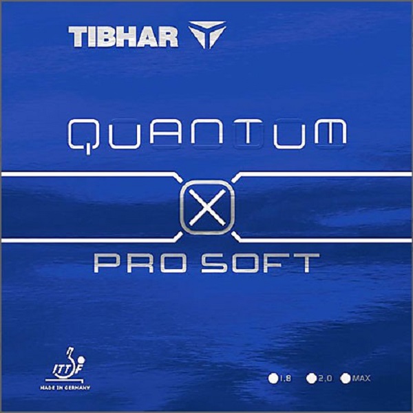 【楽天市場】【ネコポス送料無料】 ティバー(TIBHAR) クァンタムX プロ ソフト QUANTUM X PRO SOFT カンタム 卓球 ...