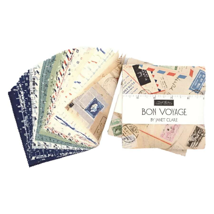 【楽天市場】modaチャームパック「BON VOYAGE-16941PP」カットクロス 約12.7cm角42枚入【RCP】：ゆかしほ手芸通販