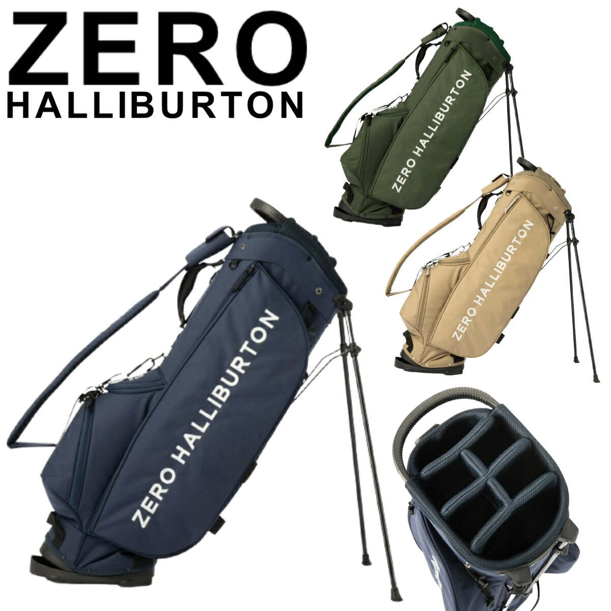 【楽天市場】ゼロハリバートン キャディバッグ ゴルフ ZERO HALLIBURTON Essence Series Stand Bag ...