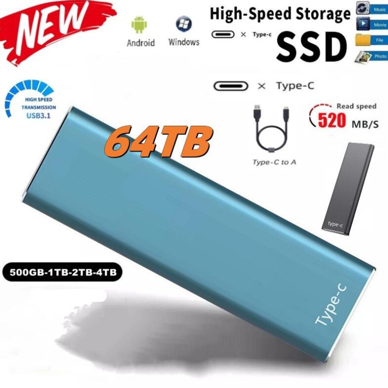 【楽天市場】SSD 1TB 外付 ポータブルSSD 外付けハードディス USB-A/USB-C両対応 500GB 超薄型ポータブル ...