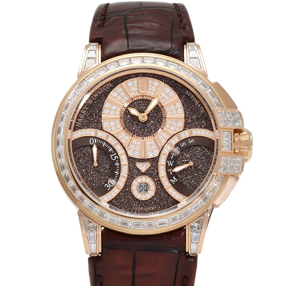 【楽天市場】ハリー・ウィンストン HARRY WINSTON オーシャン スパークリング バイレトログラード オートマティック 世界限定20本 ...