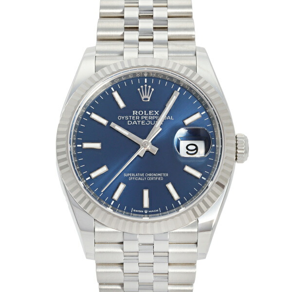 【楽天市場】ロレックス ROLEX デイトジャスト 36 126234 ブライトブルー/バー文字盤 新品 腕時計 メンズ：ジェムキャッスルゆきざき