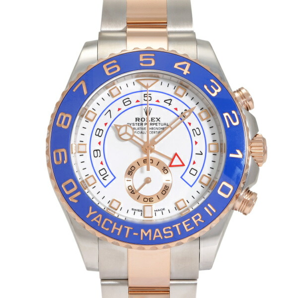 【楽天市場】ロレックス ROLEX ヨットマスターII 116681 ホワイト/ベンツ針文字盤 中古 腕時計 メンズ：ジェムキャッスルゆきざき