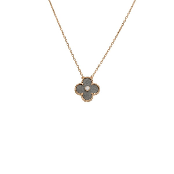 【楽天市場】ヴァンクリーフ＆アーペル ヴィンテージアルハンブラ 2023年ホリデー限定 K18PG ピンクゴールド ネックレス 中古：ジェム ...