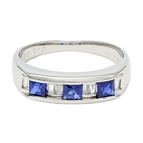 【楽天市場】プラチナ900 サファイア ダイヤモンド リング：ジェムキャッスルゆきざき