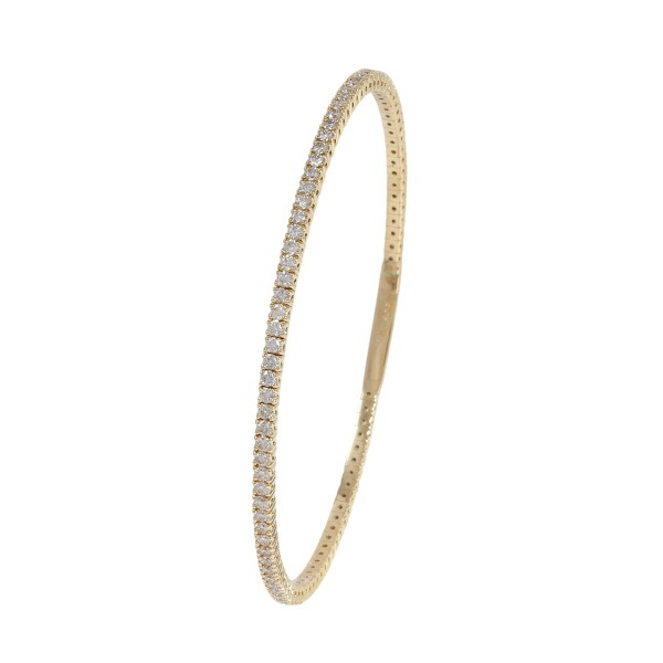 【楽天市場】K18イエローゴールド ダイヤモンド バングル：ジェムキャッスルゆきざき