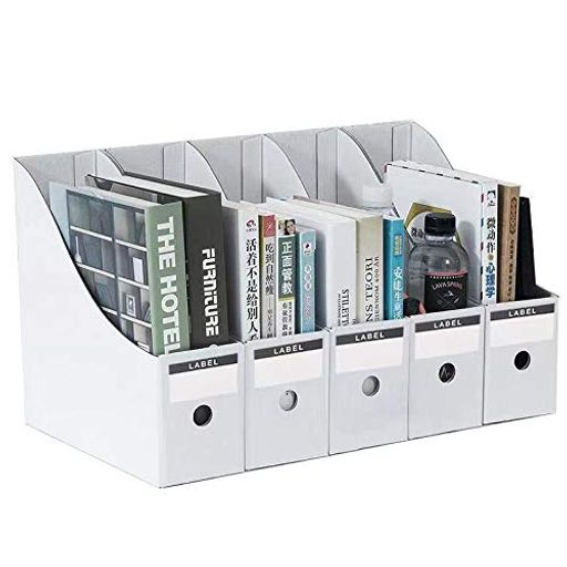 【楽天市場】PanavageファイルボックスA4紙収納ボックス小物入れファイルスタンド書類ケース机上収納ボックス文具収納事務用品組み立て式5個組?白：YUMAshoppingmal
