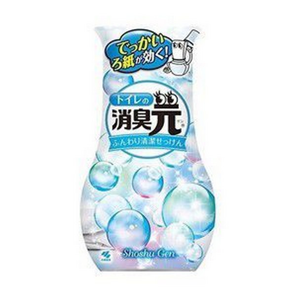 【楽天市場】《小林製薬》 トイレの消臭元 ふんわり清潔せっけんの香り 400ml (トイレ用消臭芳香剤)：夢海月