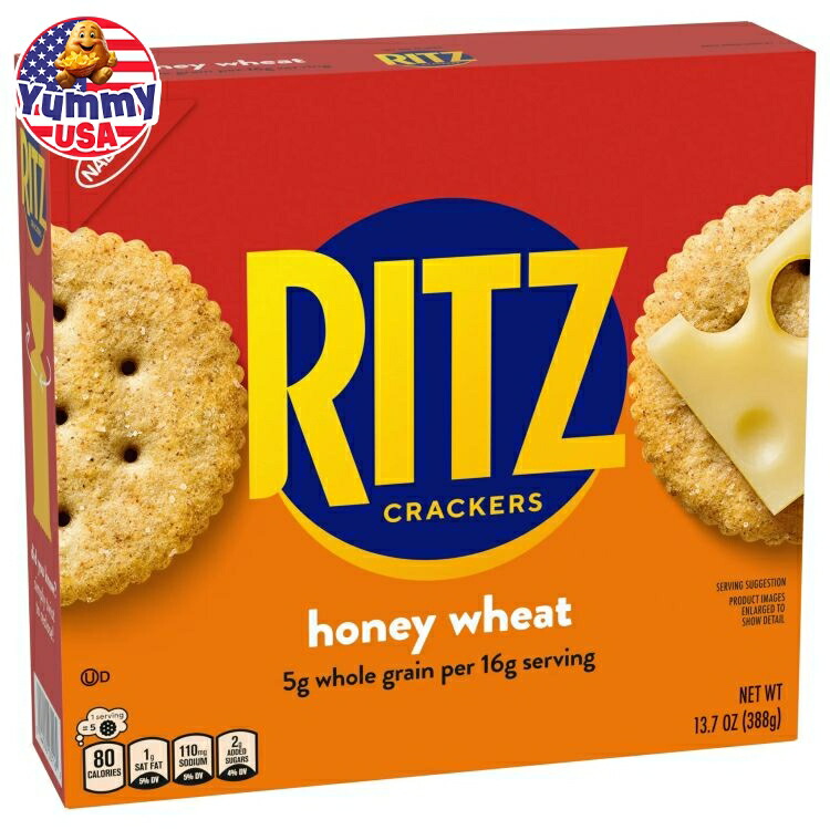 【楽天市場】RITZ ハニーウィートクラッカー 13.7オンス RITZ Honey Wheat Crackers, 13.7 oz 日本未 ...