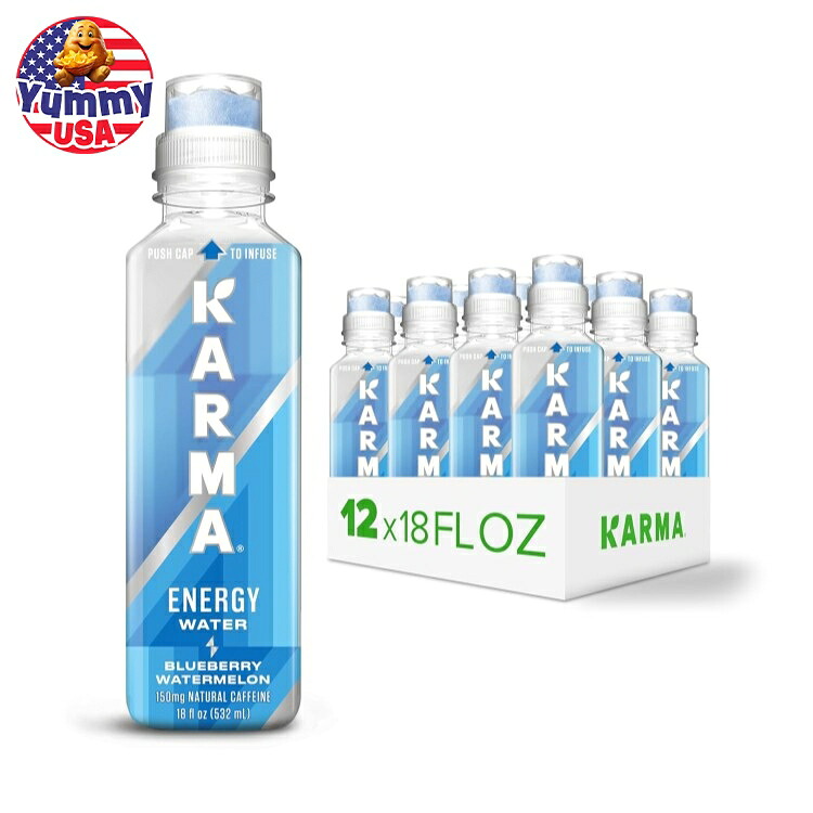 【楽天市場】カルマ ナチュラルエナジードリンク 12 パック ブルーベリーウォーターメロン Karma Natural Energy ...