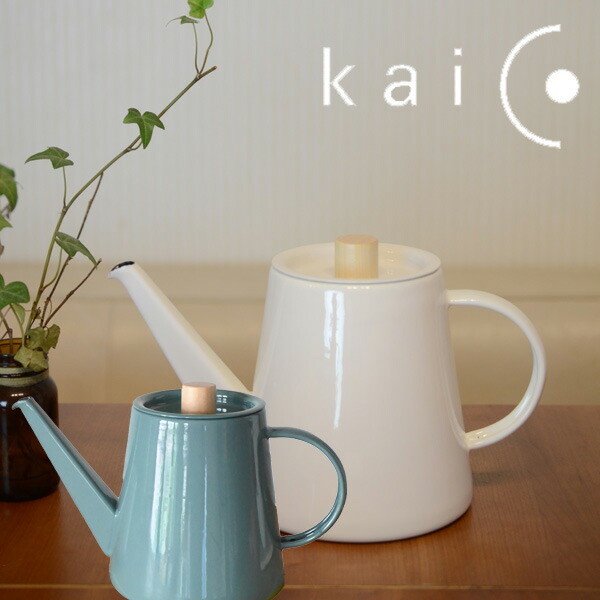 【楽天市場】kaicoドリップケトル1.3L ( ドリップポット 直火 IH対応 ホーロー 琺瑯 木製 やかん おしゃれ 白 青 大容量 コーヒー ドリップ ドリッパー 注ぎやすい 煮出し ...