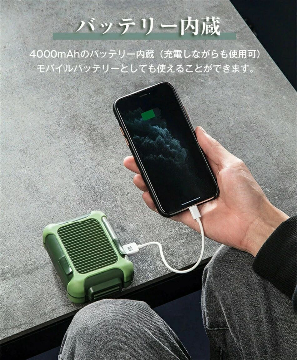 【楽天市場】熱中症対策 ミニ 小型ファン 卓上携帯 首かけ 4000mAh 腰ベルトファン 送風機 ジェットファン 腰掛け 静音：Yuri ...