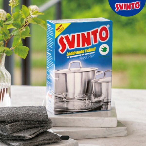 【楽天市場】【最安値挑戦】SVINTO スビント たわし スウェーデン生まれのスチールたわし | スピンド スチールウール スポンジ ちぎって ...