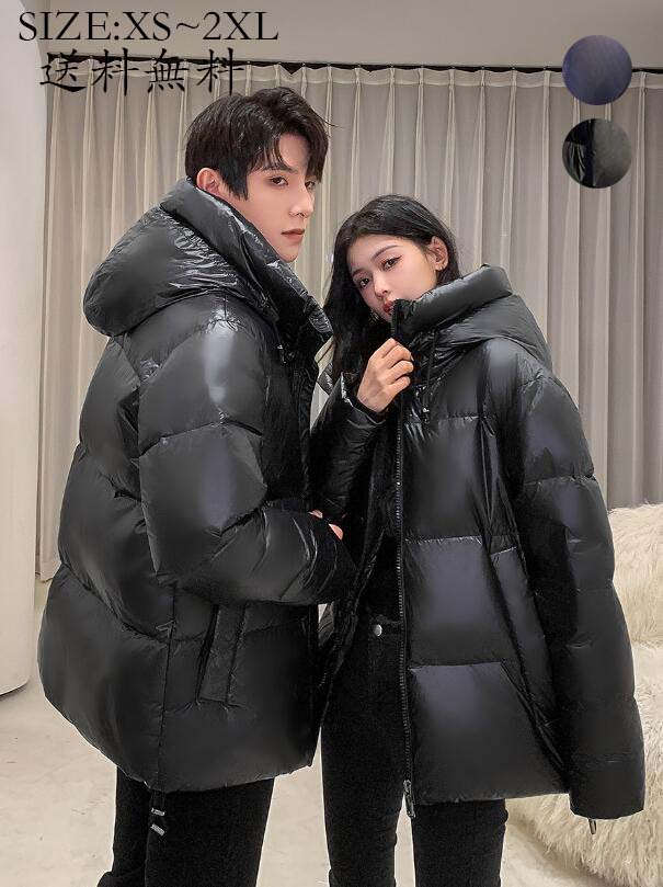 【楽天市場】お洒落 ショートジャケット 韓国風 ダウンジャケット 通勤 ファッション 防風 通学 メンズ ショート丈 軽量 アウター 男女兼用 フード付き お揃い ペアルック 大きいサイズ ...