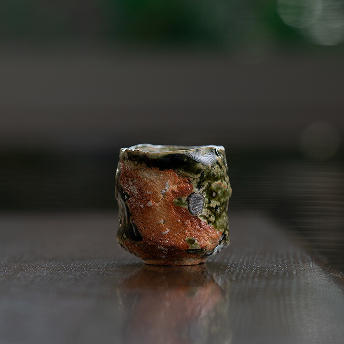 【楽天市場】【共箱付】大和織部ぐい呑(TK-084) 作家「金本卓也」：うつわや悠々