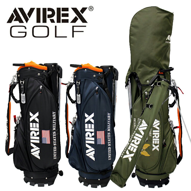 【楽天市場】AVIREX GOLF アヴィレックスゴルフ セルフスタンド付き キャディバッグ AVG2F-BA3【AVIREX】【2022年 ...