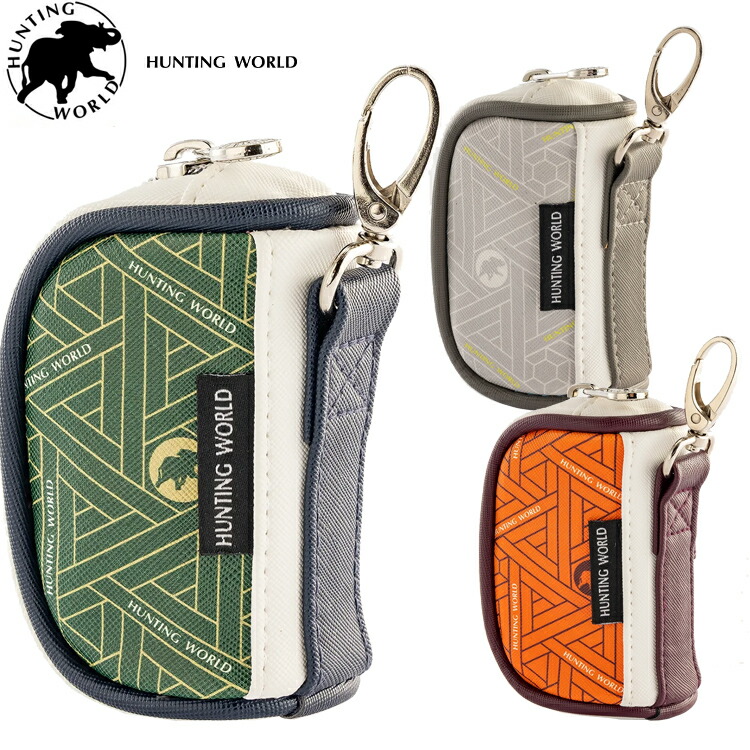 【楽天市場】HUNTING WORLD ハンティングワールド ボールポーチ ボールケース ゴルフポーチ 2個収納可能 HW-904BP ...