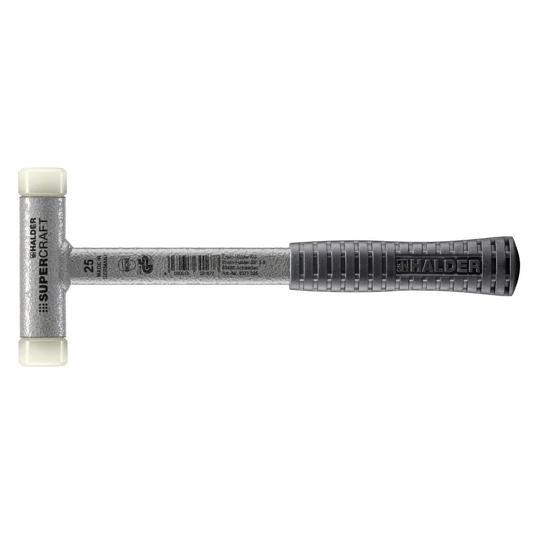 【楽天市場】ハルダー (HALDER) ショックレス 無反動 スーパークラフト ハンマー スティール製 ハンドル ナイロン (白) 径25 3377.025：YUZURIHAショップ 楽天市場店