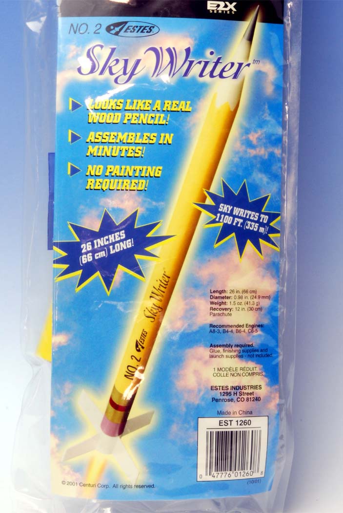 【楽天市場】SKY WRITER (スカイライター） モデルロケットキット：わいわい工房