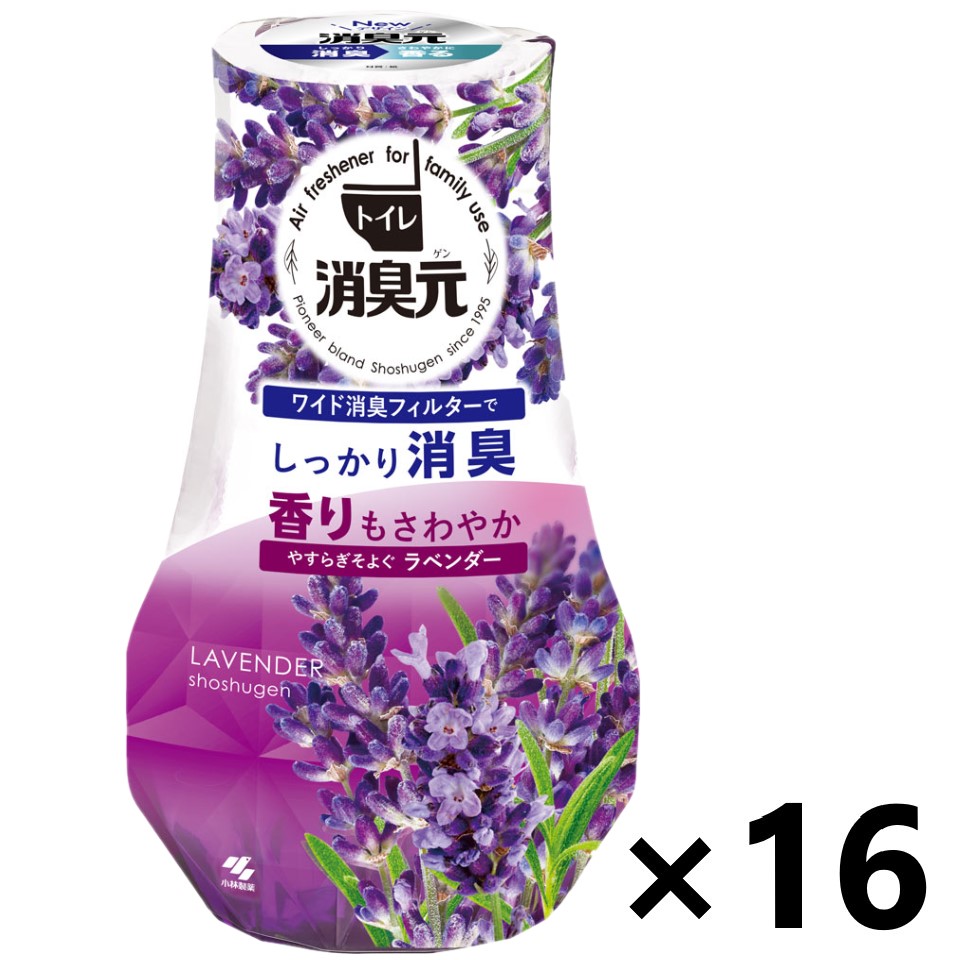 【楽天市場】【送料無料】トイレの消臭元 やすらぎそよぐラベンダーの香り 400mlx16個 小林製薬：ワイワイショップ楽天市場店