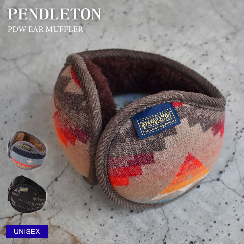 【楽天市場】ペンドルトン 耳当て PENDLETON PDW EAR MUFFLER ユニセックス ブラック 黒 ホワイト 白 ベージュ PDT-000-223026 イヤーマフラー 防寒 ...