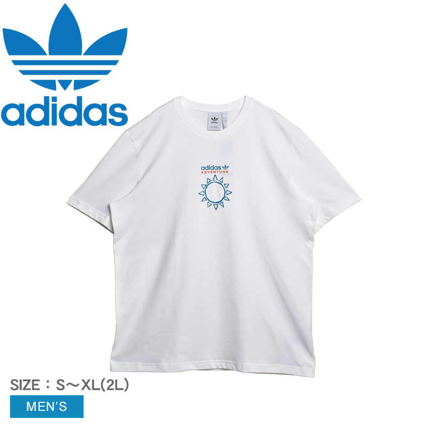 【楽天市場】【ネコポス配送】アディダス オリジナルス 半袖Tシャツ メンズ アドベンチャー ネイチャー アウェイクニング メイド ウィズ ...