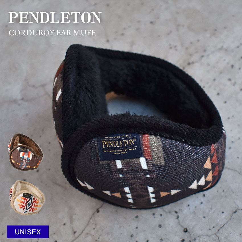【楽天市場】【今だけクーポン配布中！】ペンドルトン 耳当て ユニセックス CORDUROY EAR MUFF PENDLETON イヤーマフラー 防寒 冬物 プレゼント 贈り物 クリスマス ...