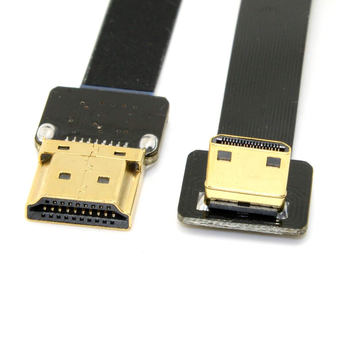 【楽天市場】chenyang CYFPV Mini HDMI オス - HDMI オス FPC フラットケーブル 20cm FPV HDTV ...