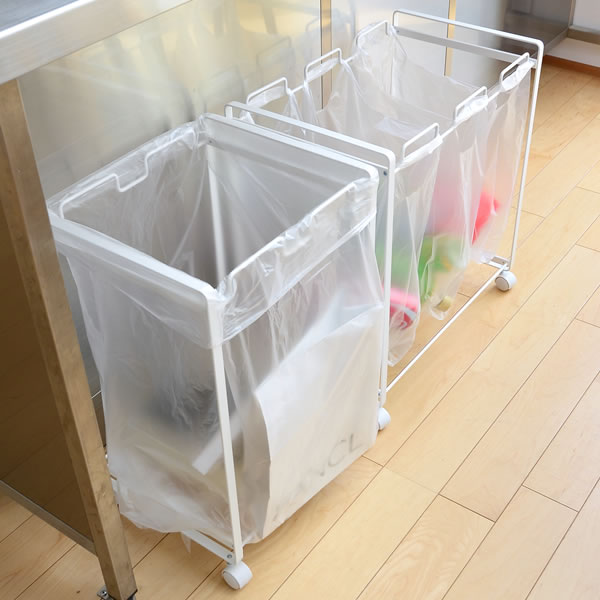 【楽天市場】TOWER タワー TOWER ゴミ箱 ごみ箱 2分別 45リットル レジ袋 45L ダストボックス おしゃれ 北欧 山崎実業 タワーシリーズ キッチン キャスター キャスター付き ...