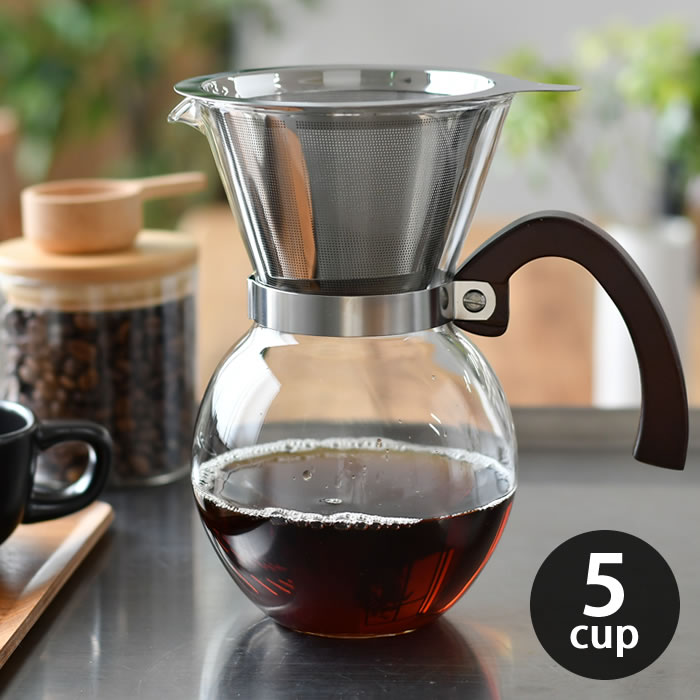 【楽天市場】ロクサン 63 コーヒーメーカー 5cup コーヒードリッパー ペーパーレス コーヒードリッパー おしゃれ かわいい コーヒーサーバー セット 650 コーヒー ドリッパー ...