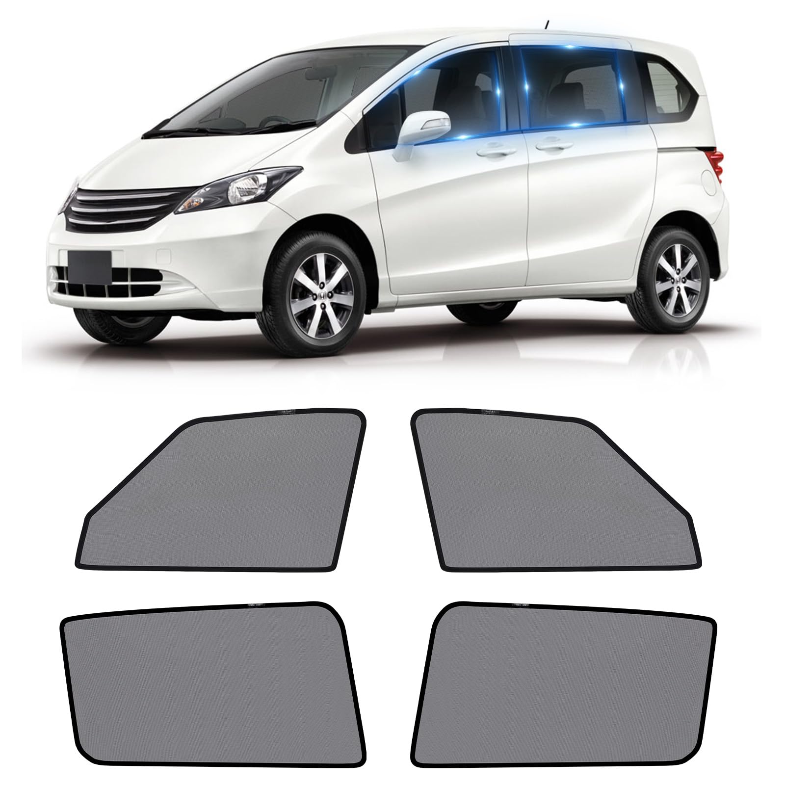 【楽天市場】ZATOOTO ホンダ フリード GB5/6/7/8型専用2016年9月～2024年6月メッシュカーテン マグネット式 防虫ネット ...