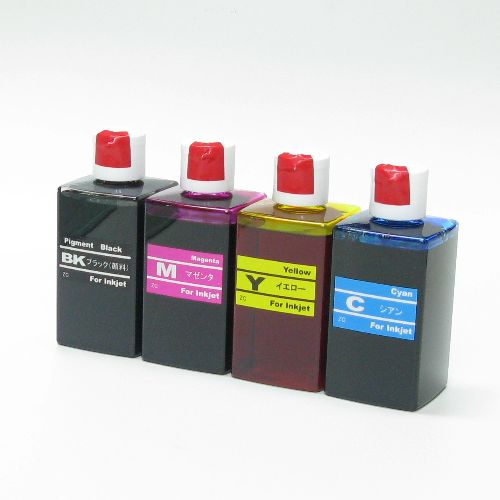 【楽天市場】(RPE120CLX4) EPSON エプソン 対応 120mlx（4色セット）染料4色 リピートインク 詰め替え：ZECOO COLOR