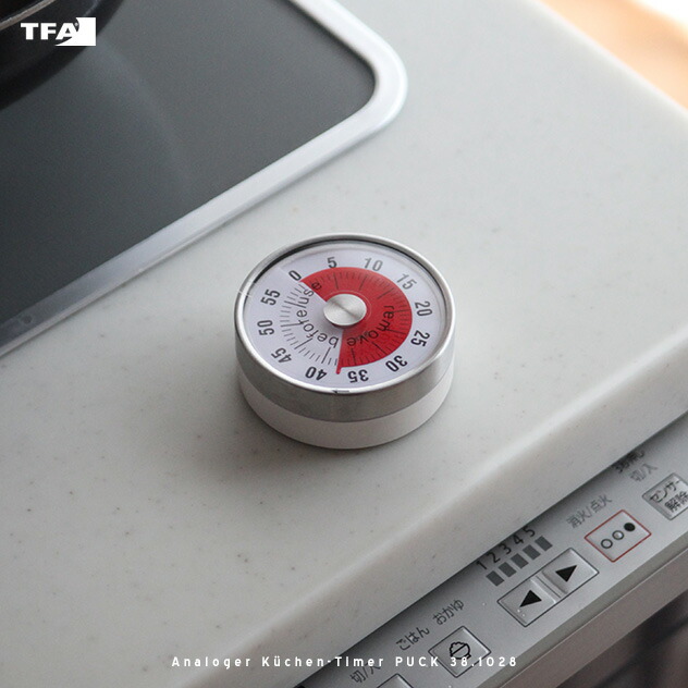【楽天市場】TFA Dostmann / Analog Kitchen Timer PUCK 38.1028 / TFAドストマン アナログ キッチン タイマー アナログサーモメーター ...